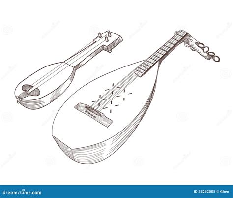 Musical Stringed Instruments Stock Vector Illustration Of Multi Cobsa 53252005