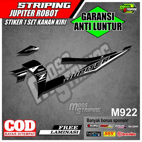Jual Stiker Motor Striping Yamaha Jupiter Z Robot 2010 2011 2012 Kode M922 Sticker Motor