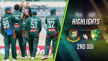Cricket Match Videos Ban Vs Aus 2nd Odi Australia Tour Of Bangladesh 2026
