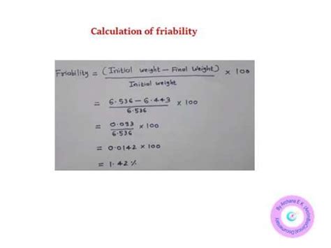 Friability Test Ppt Pptx Physics Science