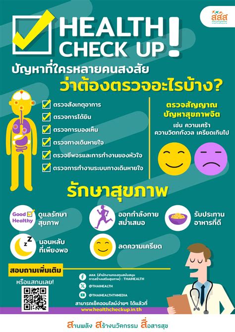 มา Health Check Up กันหน่อย สำนักงานกองทุนสนับสนุนการสร้างเสริมสุขภาพ สสส