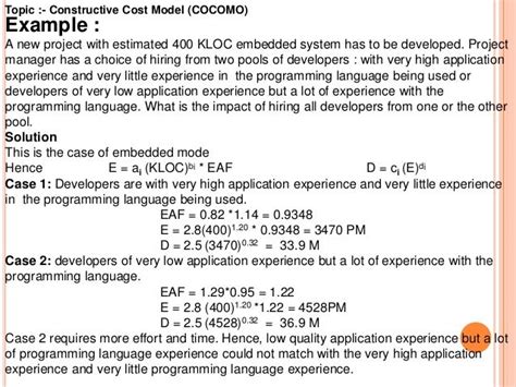 Cost Estimation Using Cocomo Model