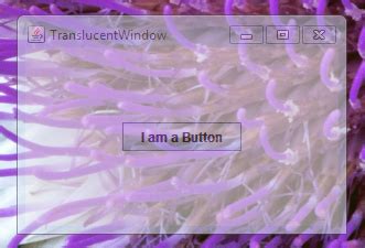 Java Is It Possible To Make A Window With A Transparent Background