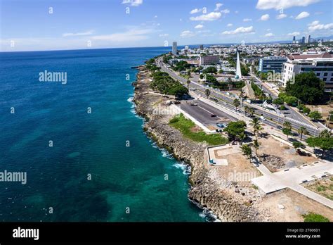 Aerial View Santo Domingo Capital Of Dominican Republic Its Beautiful