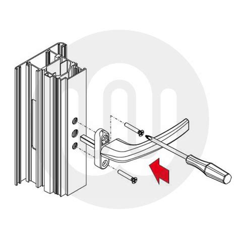 Giesse Bas Inline Non Locking Espag Window Handle 70mm Spindle