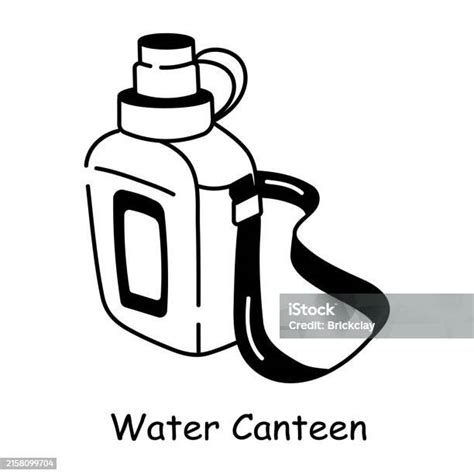 Water Canteen Stock Illustration Download Image Now Bottle