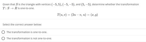 Solved Given That S Is The Triangle With Vertices Chegg