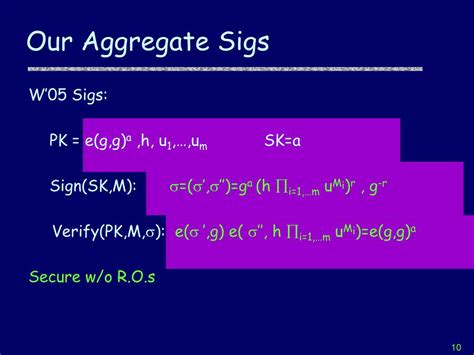 Ppt Sequential Aggregate Signatures And Multisignatures Without Random Oracles Powerpoint