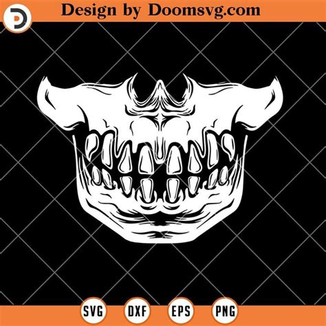 Skull Face Svg Half Skull Svg Skull Svg For Cricut Skull Face