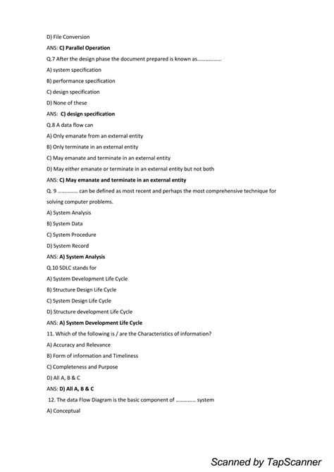 SOLUTION System Analysis And Design Mcq Studypool