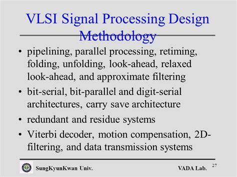 Vada Labsungkyunkwan Univ 1 Lower Power Design Overview 성균관대학교 조 준 동