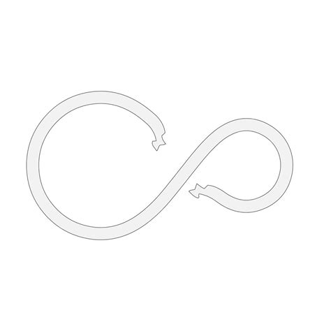 Premium Vector Floral Decorative Design Infinity Shape Vector