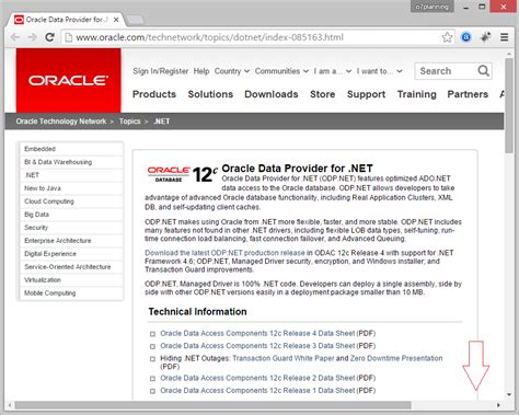 Подключиться к базе данных Oracle в C без Oracle Client