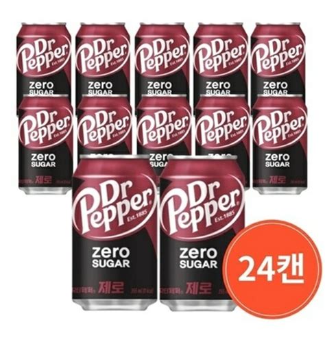코카콜라 닥터 페퍼 제로 355ml 24캔 제로슈거 탄산음료 티몬
