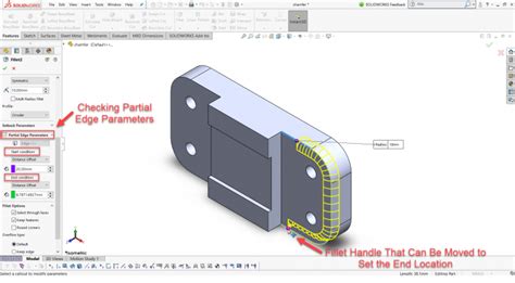 Solidworks Partial Fillet And Chamfer Are New For Solidworks 2019