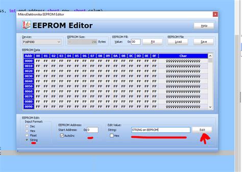 Save Save String In The Eeprom Pic Microcontroller Mikroc