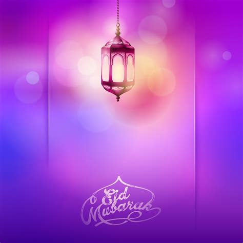 Premium Vector Eid Mubarak Greeting Background Soft Light