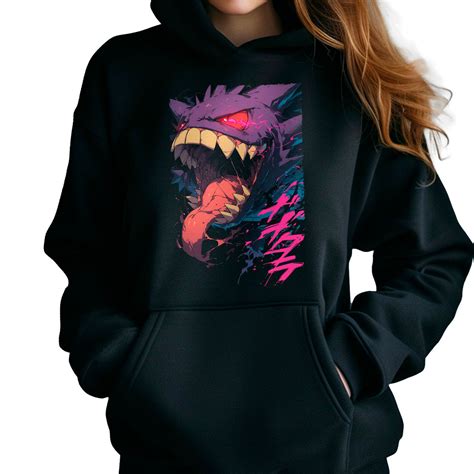 Polerones Anime Algodón Gym Diseño Gengar Lick Pokemon B03 Unika