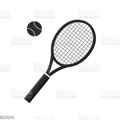 테니스 라켓과 공 코트 라켓의 아이콘 흰색 배경에 고립 된 테니스 로켓과 공의 로고 게임 경기 경쟁을위한 스포츠 장비 배드민턴 의 클럽을위한 실루엣 벡터 테니스 라켓에 대한