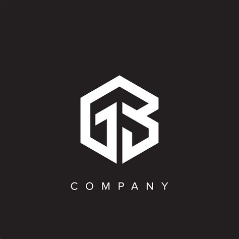 최소한의 크리에이티브 이니셜 기반 Gb 로고 및 Bg 로고 Letter Gb Bg 크리에이티브 엘레강스 프리미엄 벡터