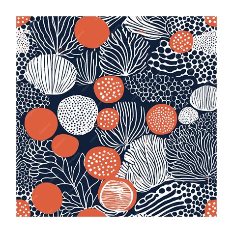 Premium Vector Eclectic Pattern Full Of Dots Spots And Floral Shapes