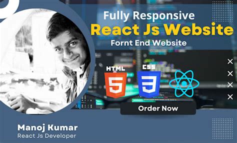 Develop Your React Js Website By Manoj Kumar7 Fiverr