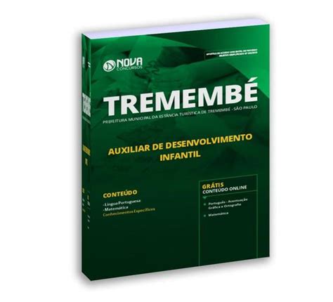 Apostila Tremembé Auxiliar Desenvolvimento Infantil Livros de