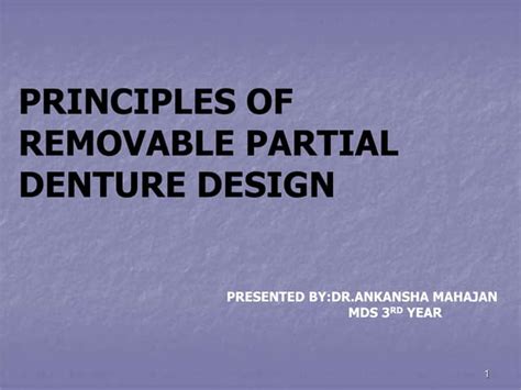 Principles Of Rpd Design Ppt