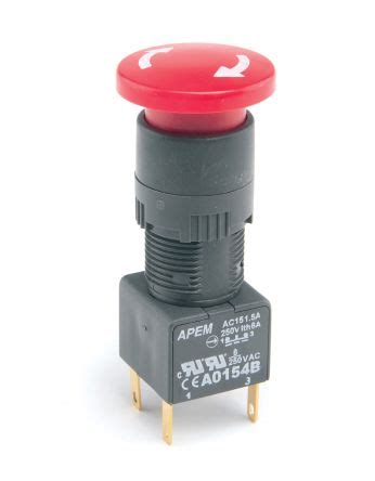 Double Pole Double Throw DPDT Momentary Push Button Switch IP Dia Mm Panel Mount