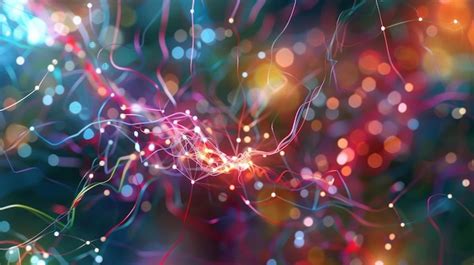 Neural Network Visualization Premium Ai Generated Image