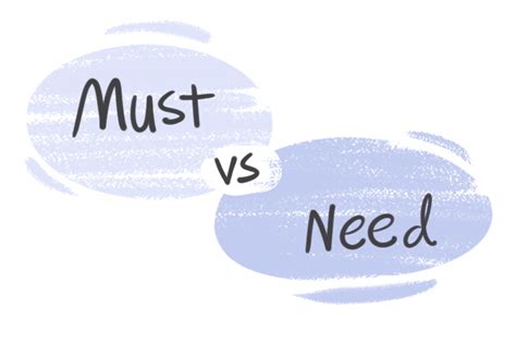Must Vs Need In The English Grammar LanGeek