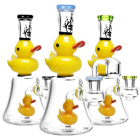 Pulsar Double Ducky Glass Dab Rig Inhalco