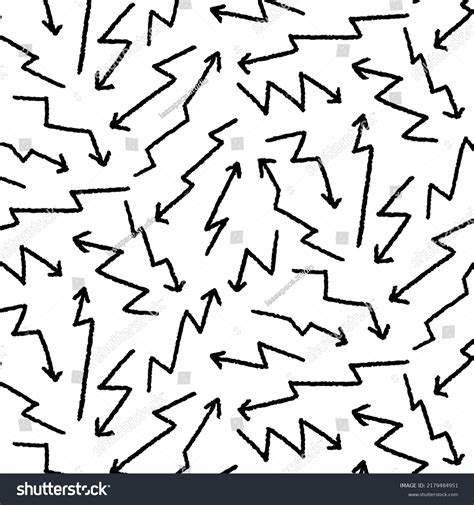 Hand Drawn Vector Illustration Arrow Pattern Stock Vector Royalty Free