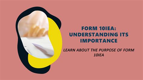 Form 10iea Understanding Its Importance And Purpose In The Indian Tax