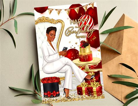African American Happy Birthday Graphics