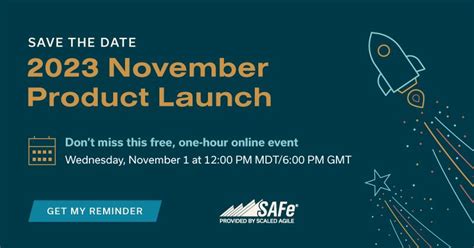 Scaled Agile Inc On Linkedin Novemberlaunch Safeupdate