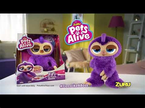 Flosslikeaboss With Fifi The Flossing Sloth New From Zuru Pets Alive
