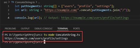 String Concatenation In Typescript