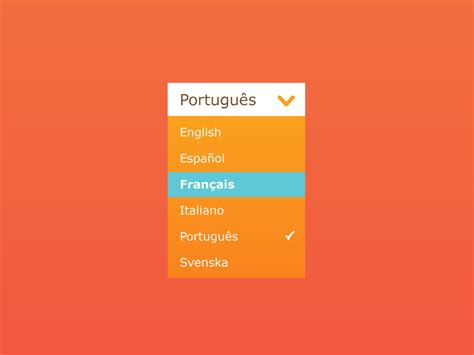 Language Selector Designs Themes Templates And Downloadable Graphic Elements On Dribbble
