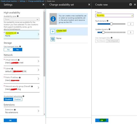 Azure Can Create Ev3 Vm But Cannot Put Vm In Availability Set