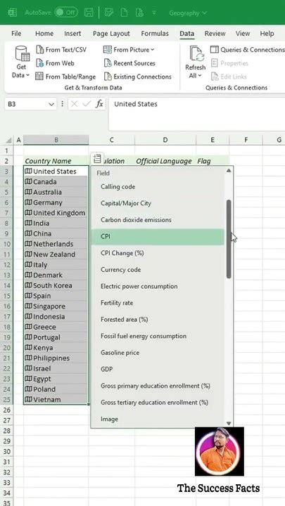 How To Add Geography In Excelexceltips Exceltricksexceltutorialexcelshortsmicrosoft