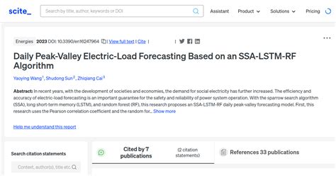 Daily Peak Valley Electric Load Forecasting Based On An Ssa Lstm Rf Algorithm