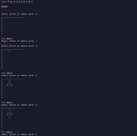 Hangman Game In Python With Source Code