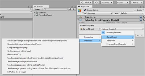 【unity】unityevent よりも多くのプロパティや関数を Inspector で指定できるイベント「unity3d