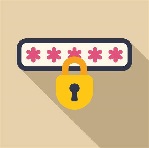 Yellow Padlock Protecting Password Showing Cybersecurity Concept 49555056 Vector Art At Vecteezy