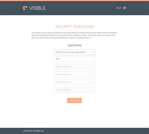 Security Questions Option A Behance