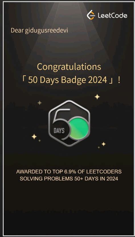 leetcode codingmilestone sreedevi gidugu