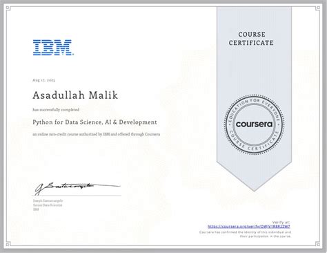 Ibm Coursera Python Datascience Ai Upskilling Continuouslearning