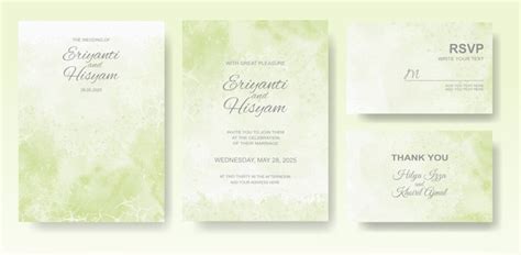 Premium Vector Beautiful Wedding Card Watercolor Background