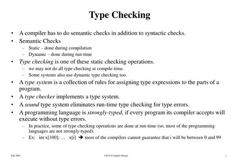Ppt Type Checking Powerpoint Presentation Free Download Id4086813